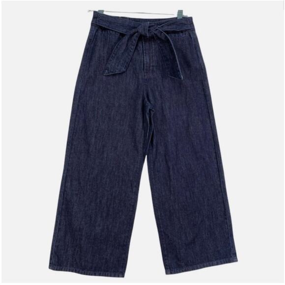 Oat New York | Jeans | Oat New York Wide Leg Crop Belted Denim | Poshmark